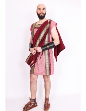 Traje romano largo de hombre con toga