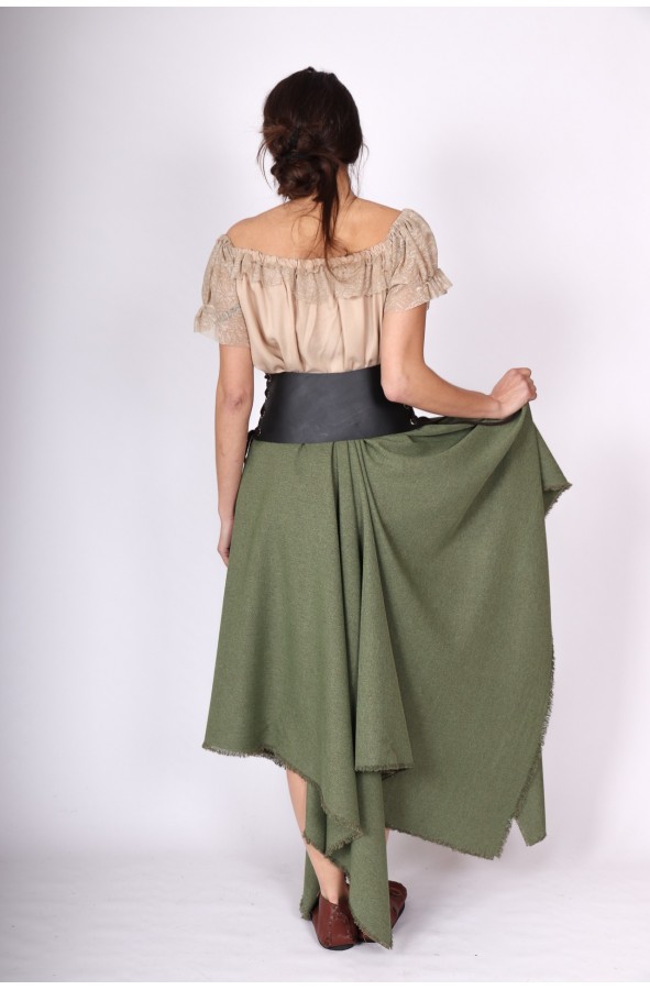Medieval green skirt