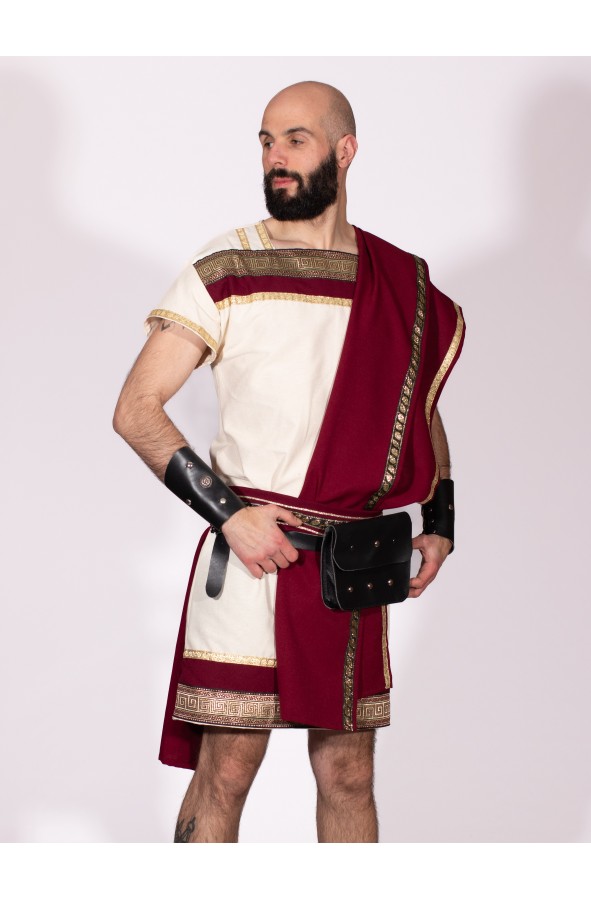 Men's short Roman costume with toga